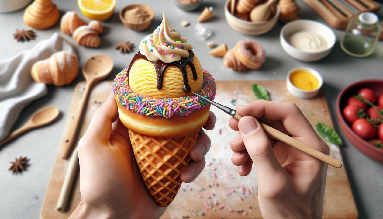 Delicious Homemade Donut Ice Cream Cone Recipe to Satisfy Your Sweet Tooth
