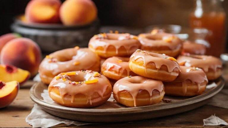 Peach Donut Recipe: The Best Gourmet Peachy Donuts Recipe